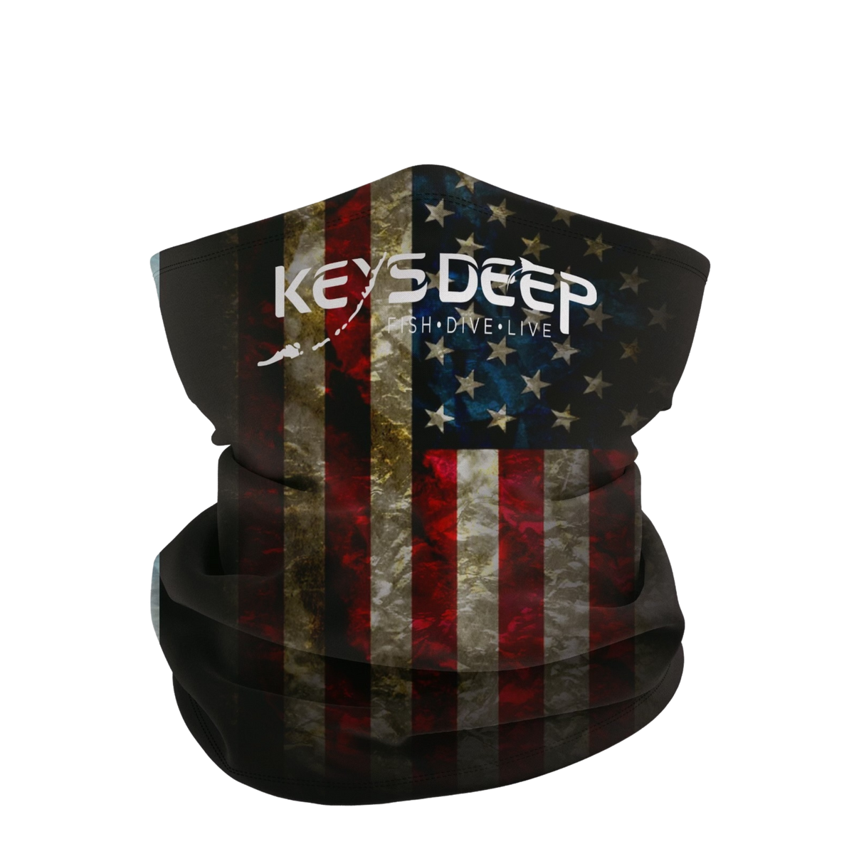 KD American Flag Neck Gaiter – Keys Deep Apparel
