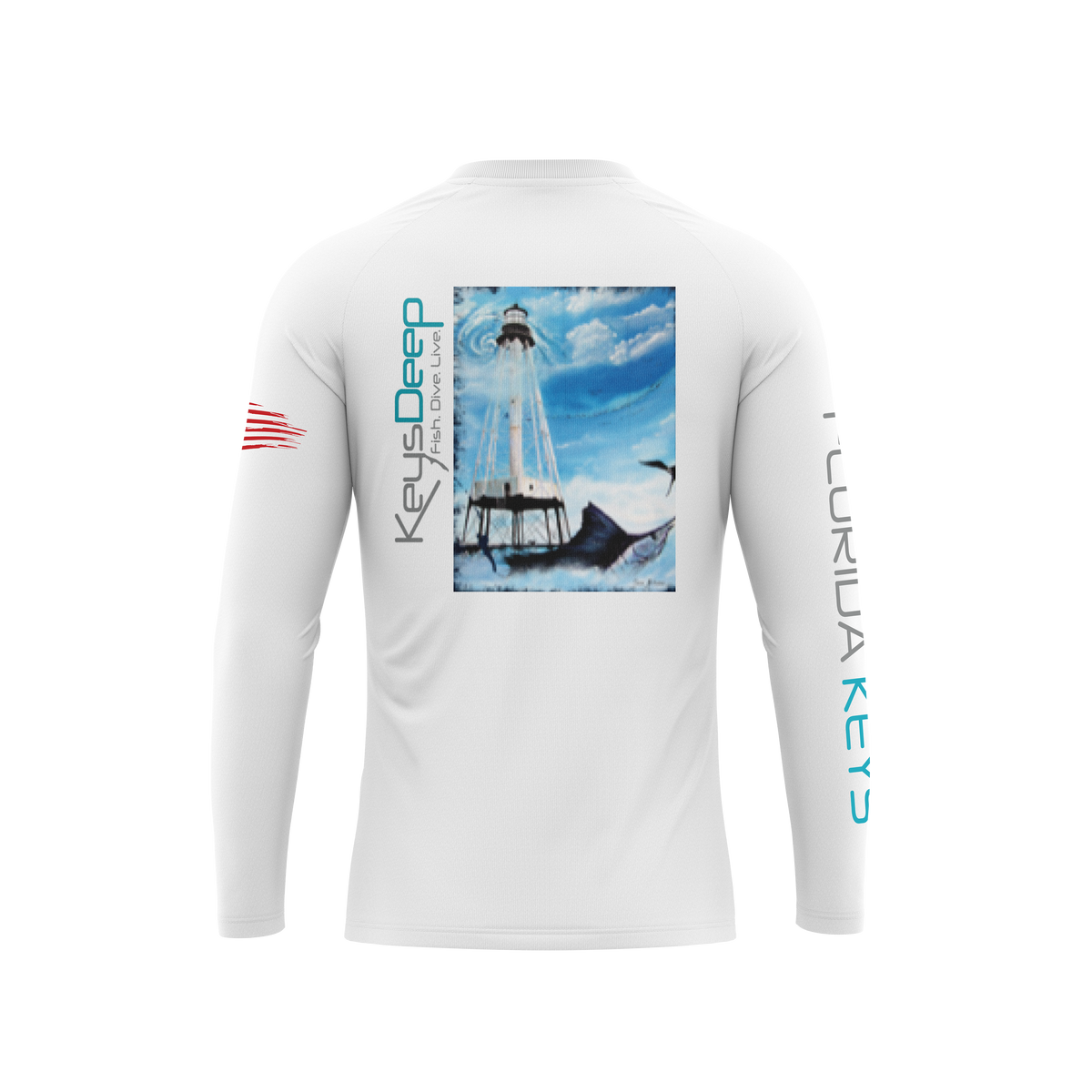 Sam Milazzo Collection | Alligator Lighthouse | White | Long Sleeve ...
