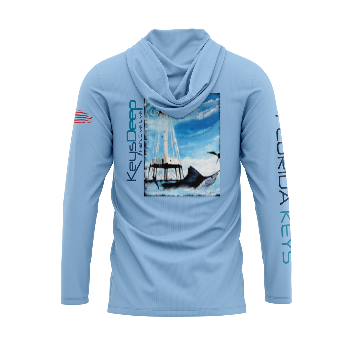 Sam Milazzo Collection | Alligator Lighthouse | Light Blue | Long Slee ...