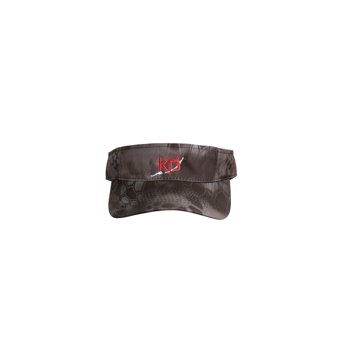 KD | Dark Gray & Red | Visor – Keys Deep Apparel